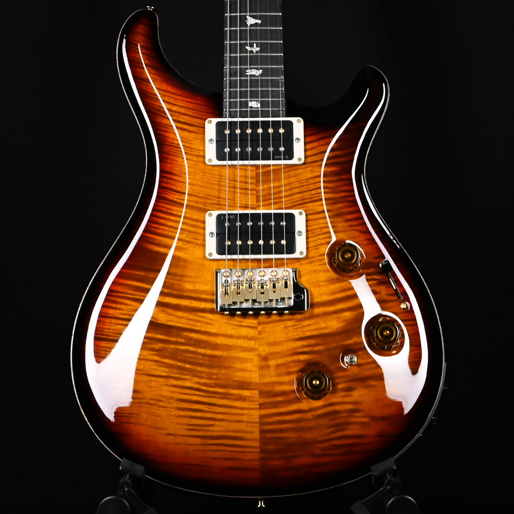 PRS Custom 24 Piezo w/ 10-Top & DMO Pickups- Black Gold Wraparound Bur ...